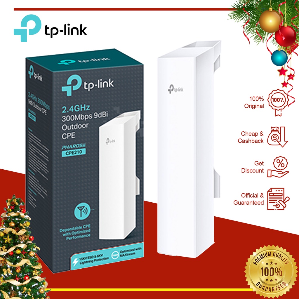 Tp link Cpe210 2.4GHz 300Mbps 9dBi กลางแจ้ง Cpe210 เราเตอร์ wifi TP ...