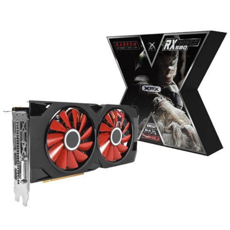 การ์ดจอ AMD XFX RX 580 8g 2048SP Black Wolf | Shopee Thailand