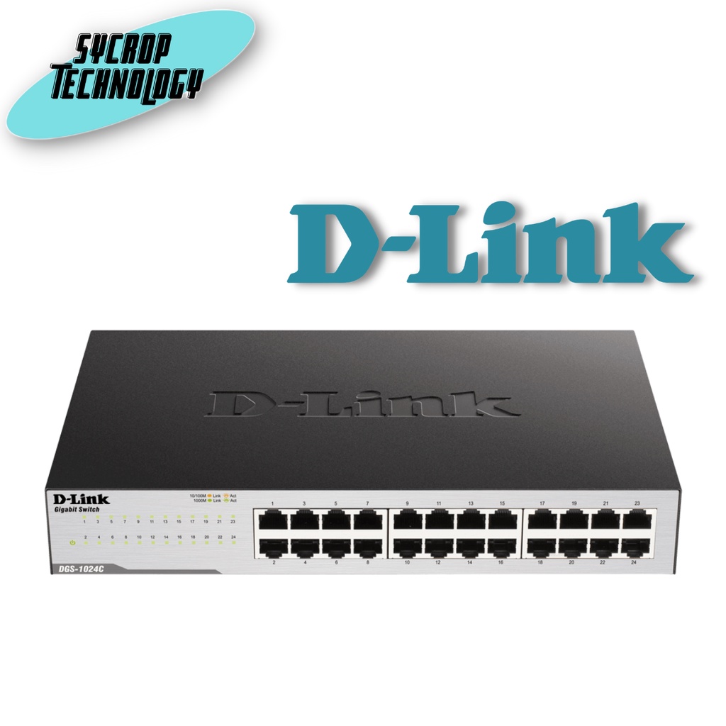 D-Link DGS-1024C 24-Port 10/100/1000Mbps Unmanaged Switch | Shopee Thailand