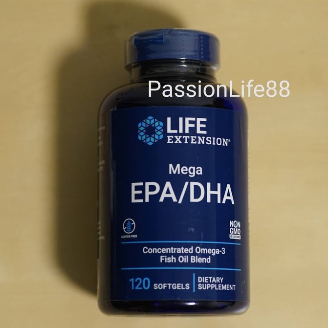 Life Extension Mega EPA/DHA 120 Softgels (fish oil) | Shopee Thailand