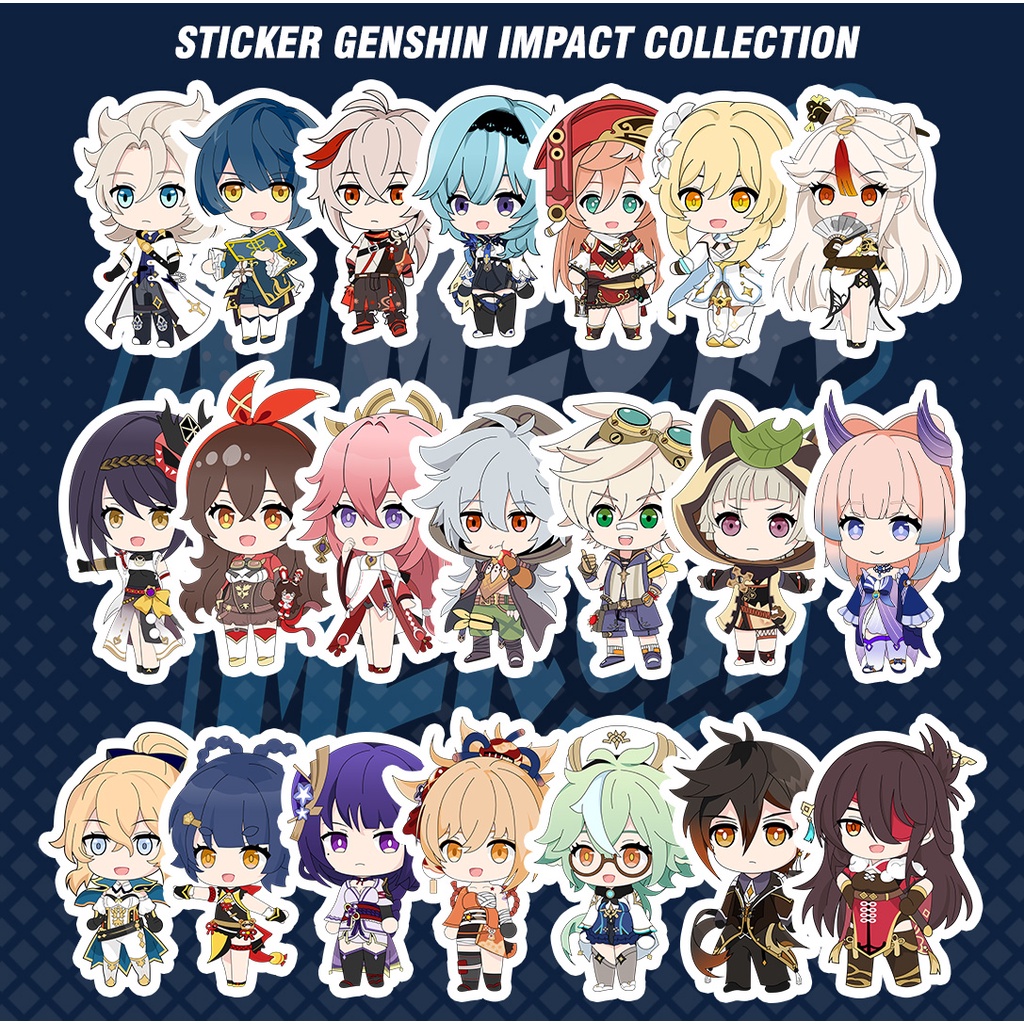 Genshin Impact Sticker / Genshin Impact Character Collection Pack ...