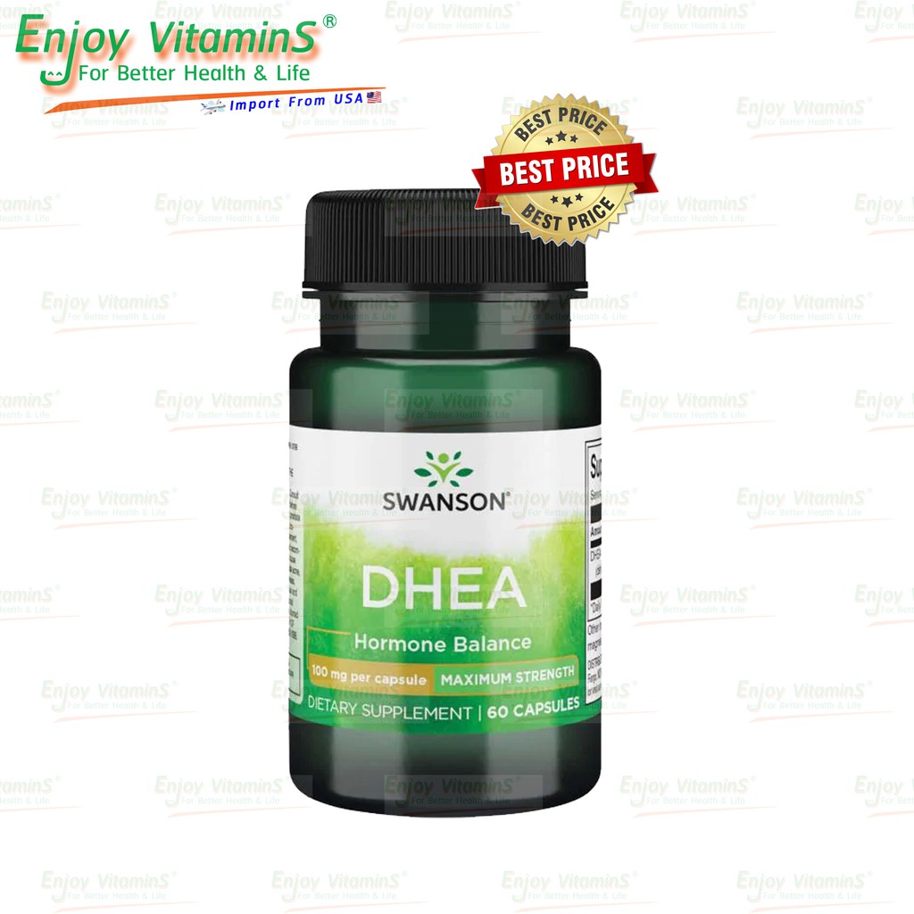 Swanson DHEA 50 mg 120 Capsules / Swanson DHEA 100 mg 60 Capsules (Exp ...