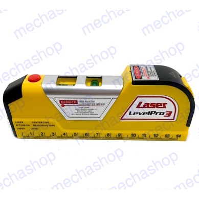 วัดระดับน้ำเลเซอร์ เลเซอร์ตั้งระนาบ ตลับเมตรวัดระยะ Laser Level Pro 3 ...