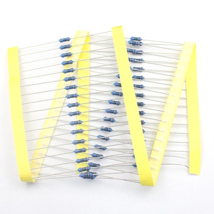 ฟิล์มโลหะต้านทาน 1/4w 10K-910K 1% 0.25W 10K 11K 12K 13K 15K 16K 18K 20K ...