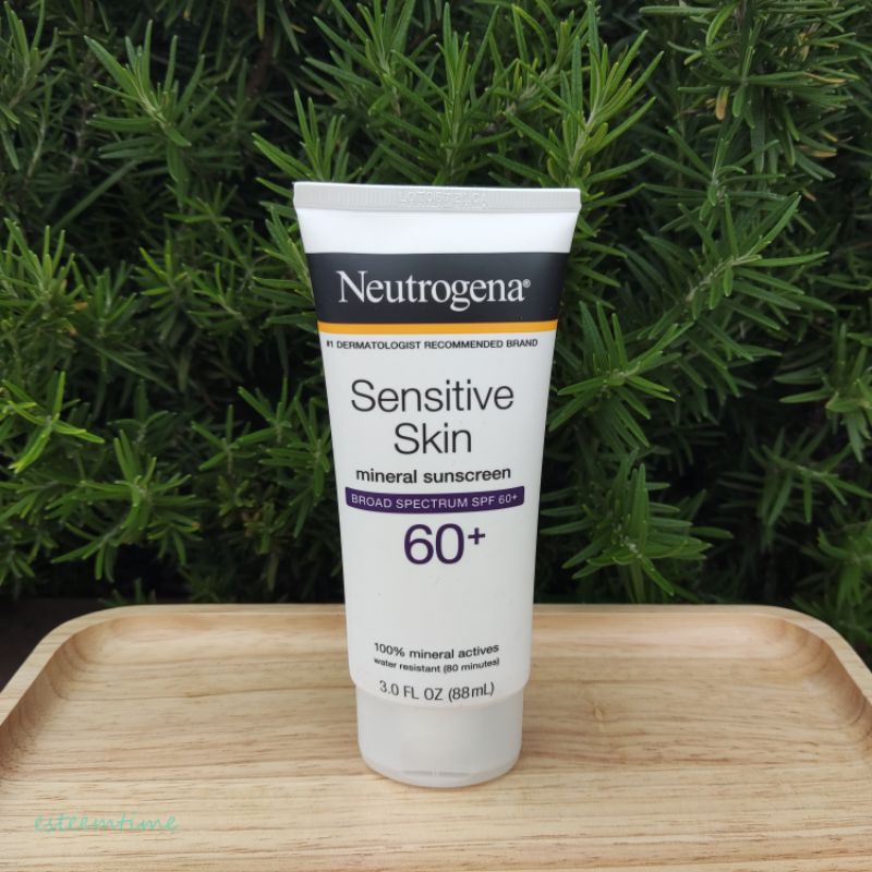 พร้อมส่ง Neutrogena Sensitive Skin Mineral Sunscreen SPF 60+ • 88ml ...