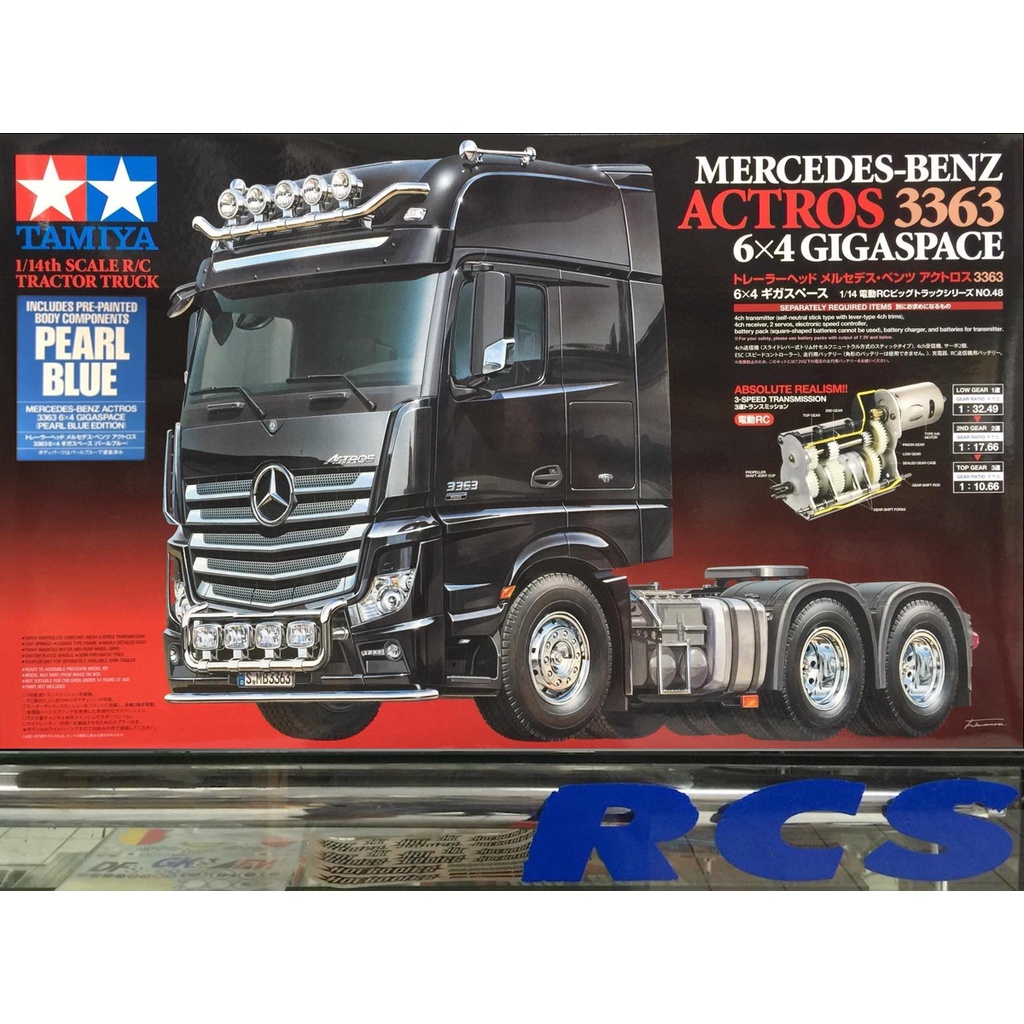 🏁 TAMIYA 56354 ชุดคิท 1/14 SCALE RADIO CONTROL MERCEDES-BENZ ACTROS ...