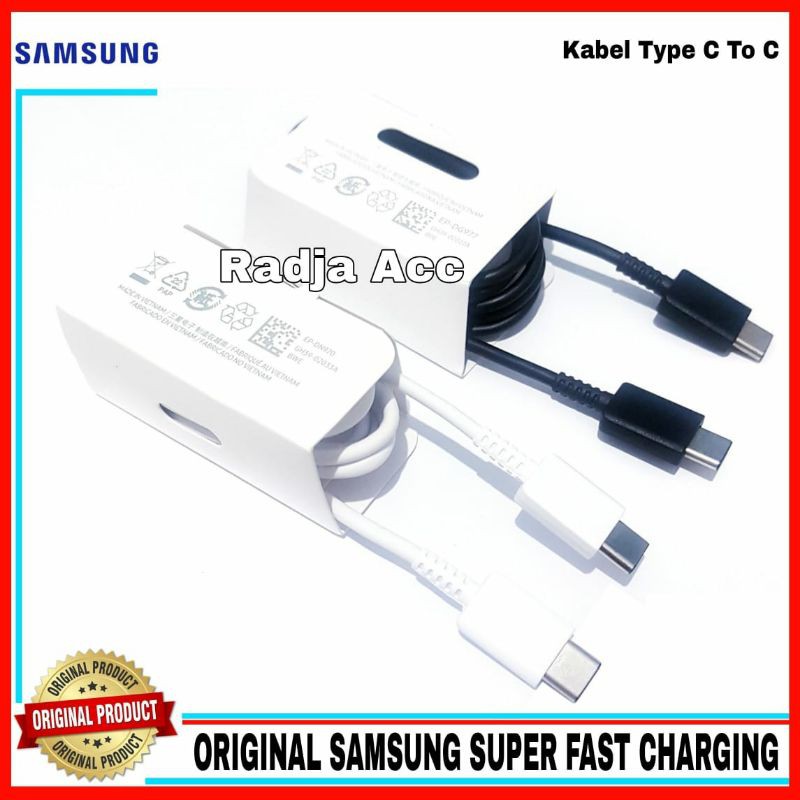 Samsung Super Fast Charging Data Cable ต้นฉบับ 100% Samsung Type C ...