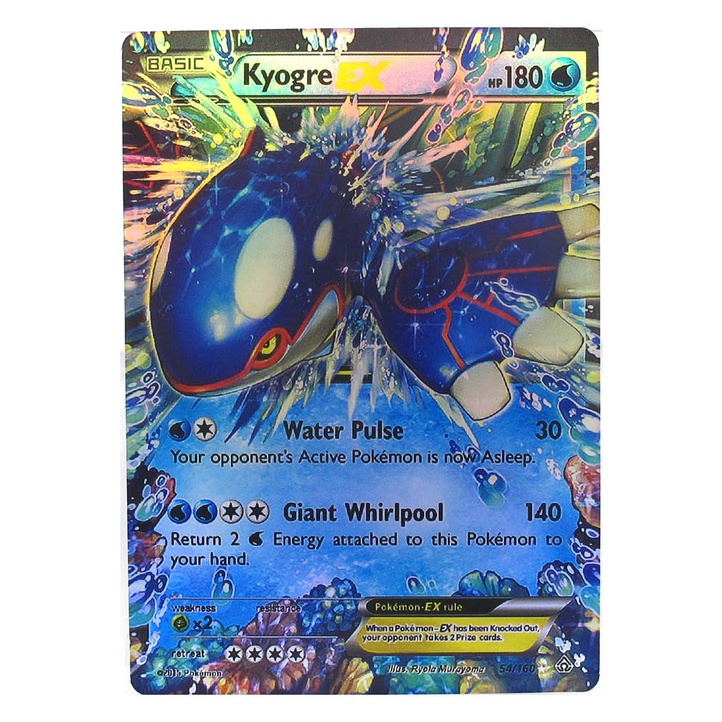 Kyogre EX 54/160 ไคโอกา Pokemon Matt Card ภาษาอังกฤษ | Shopee Thailand