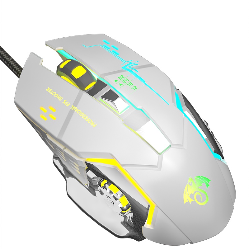 LEAVEN X6 Gaming Mouse RGB DPI 3500 E-Sport 7 Keys Adjustable Wired เ ...