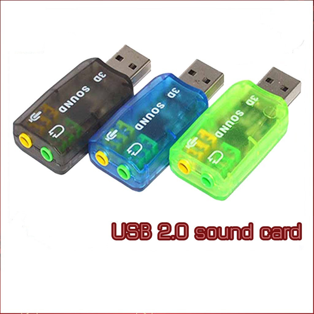 USB Sound เพิ่มระบบเสียง 5.1 และ 3D Virtual (เลือกสีได้) | Shopee Thailand