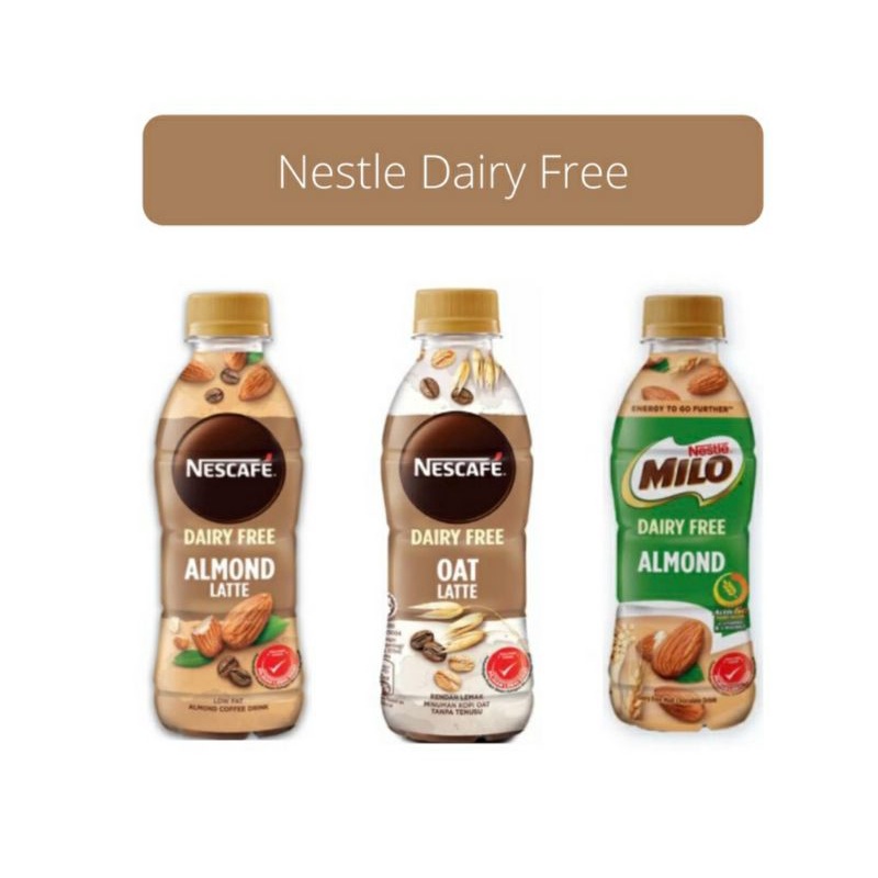 Nestle Nescafe & Milo Dairy Free Oat Latte PET / Almond Latte PET 225ml ...