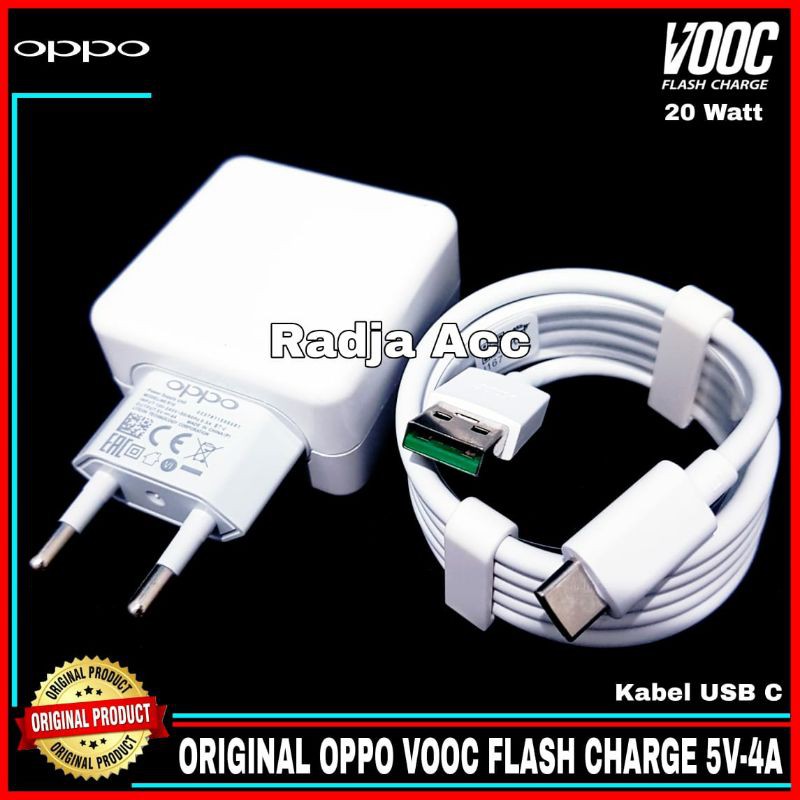 อุปกรณ์ชาร์จ Oppo VOOC Flash Charge ของแท้ 100% USB Type C 20 วัตต์ | Shopee Thailand