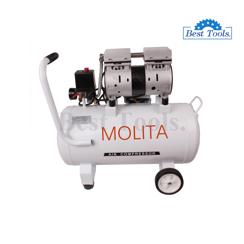 MOLITA ปั๊มลม Oil Free ไม่ใช้น้ำมัน เสียงเบา ขนาด 30 ลิตร | Shopee Thailand