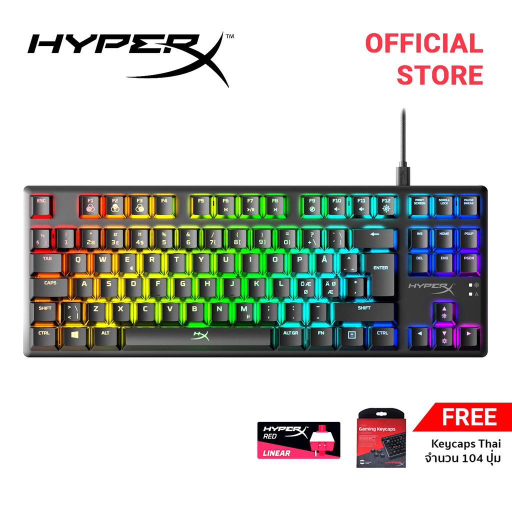 KEYBOARD HYPER-X ALLOY ORIGINS RED-SWITCH | Shopee Thailand