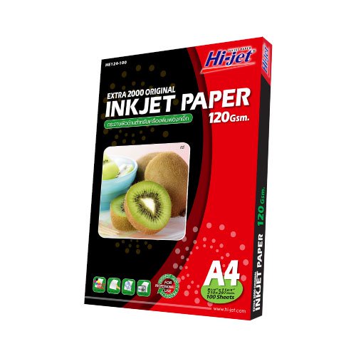 Hi-jet กระดาษอิงค์เจ็ท ผิวด้าน Inkjet Matt Paper 120 แกรม A4 100 แผ่น ...
