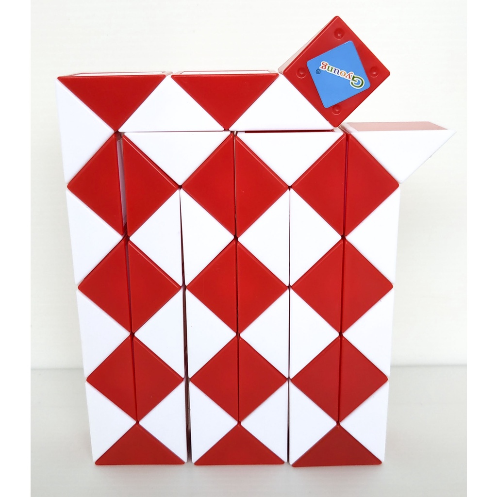 รูบิคงู 48 ท่อน Rubik Snake 48 ขนาดมาตราฐาน 3 x 1.5 cm / ท่อน พร้อมตัว ...