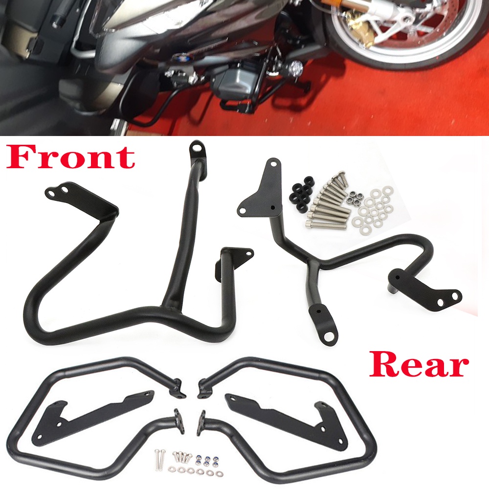 Motorcycle Highway Front&Rear Engine Guard Bumpers Crash Bar Stunt Cage ...