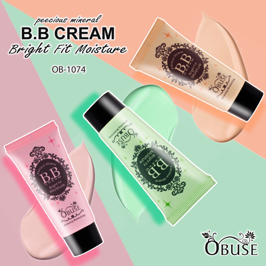 Obuse BB Cream บีบีครีมปรับผิวเนียน (OB-1074) | Shopee Thailand