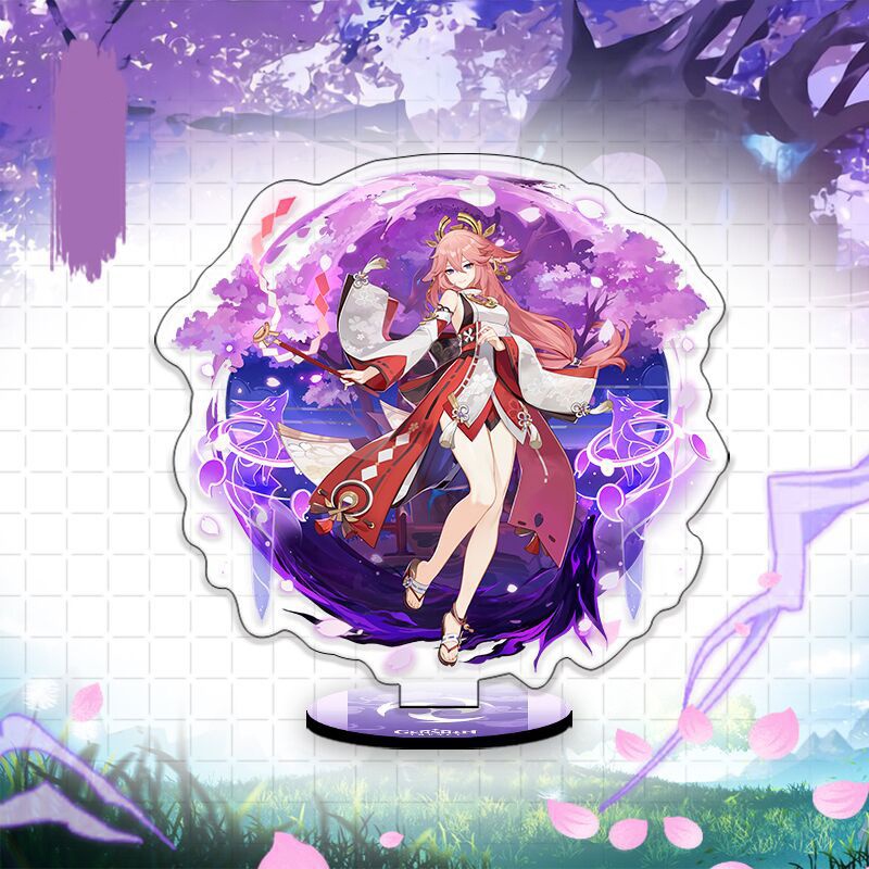 Genshin impact figure Kinich Navia Mualani ขาตั้งอะคริลิค ขาตั้ง Furina ...