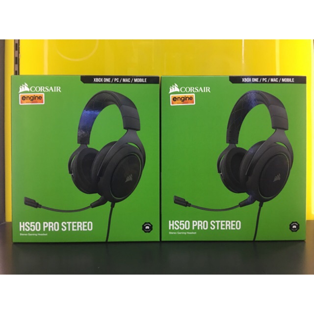 Corsair HS50 Pro Stereo Gaming Headset - Green | Shopee Thailand