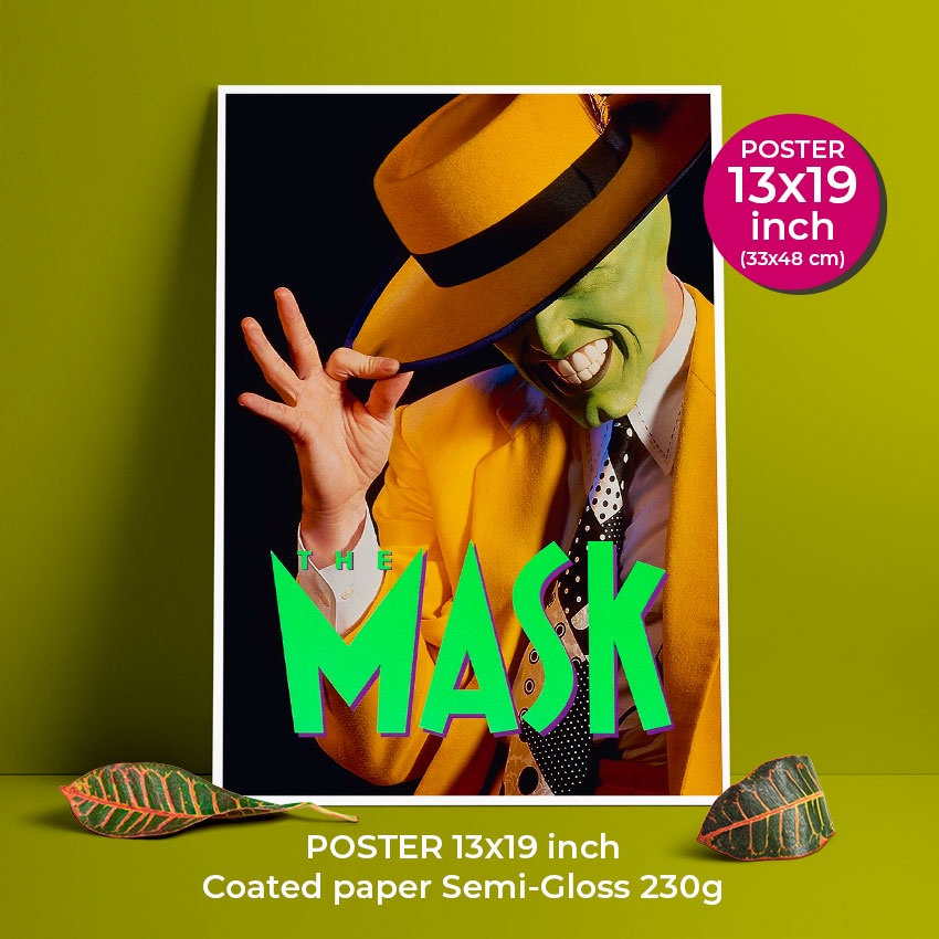 The Mask Poster 1994 โปสเตอร์เดอะ แมสค์ หน้ากากเทวดา Jim Carrey ...
