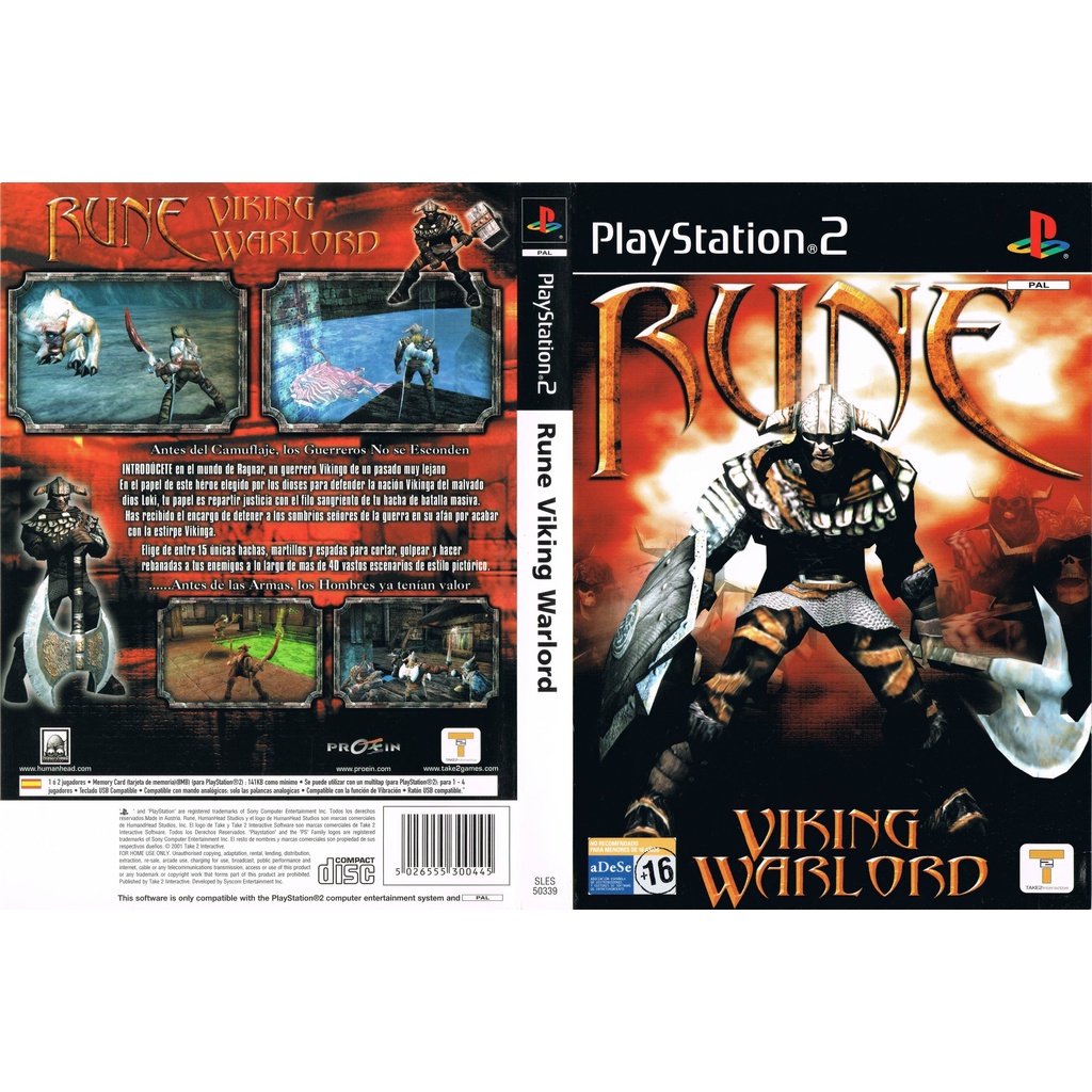 แผ่นเกมส์ PS2 Rune - Viking Warlord คุณภาพ ส่งไว (DVD) | Shopee Thailand