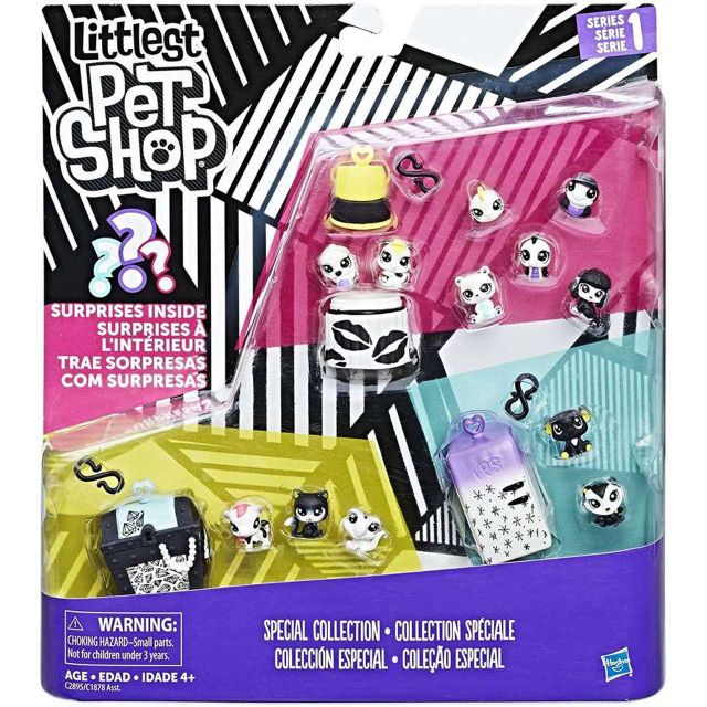 Littlest Pet Shop Black & White Pack 1 Playset Special LPS Collection 2 ...