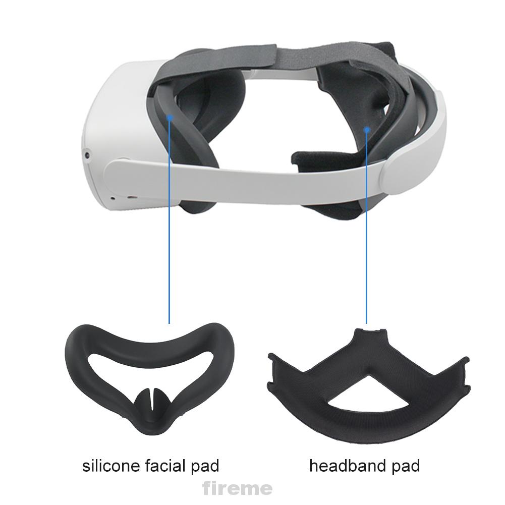 Vr แผ่นรองหูฟังป้องกันเหงื่อระบายอากาศสําหรับ Oculus Quest 2 | Shopee ...