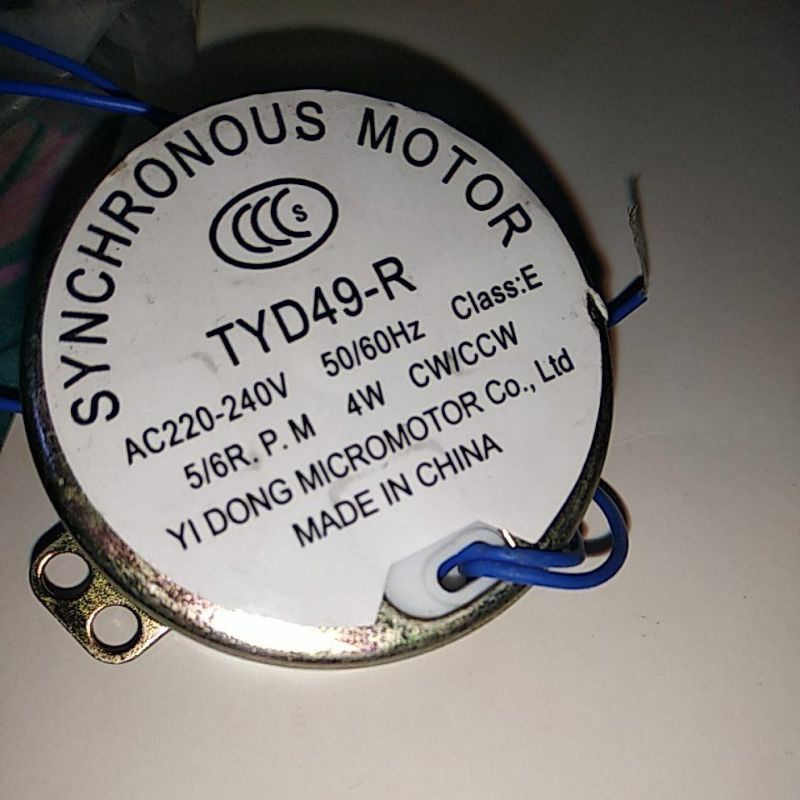 SYNCHRONOUS ROTARY MOTOR DYNAMO 5/6 RPM 4W | Shopee Thailand