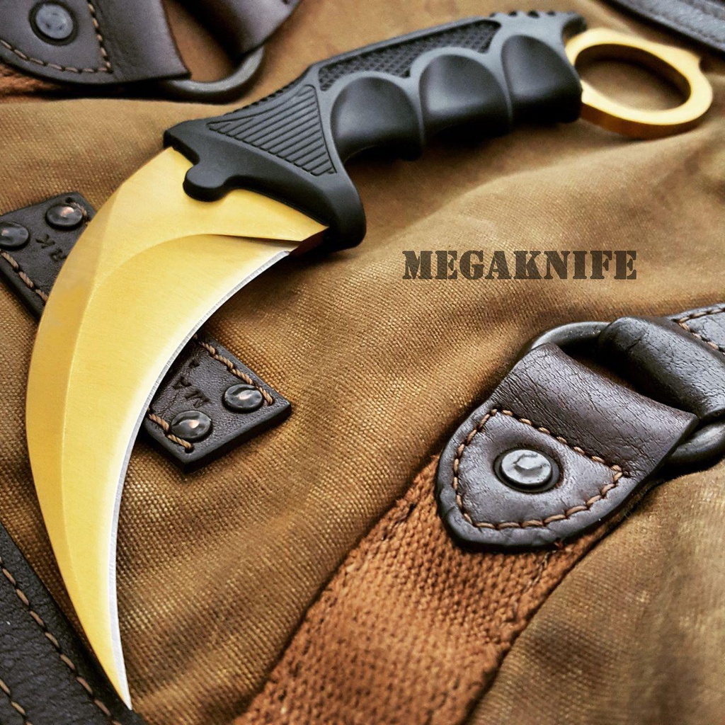 Karambit คารัมบิต มีดกรงเล็บเสือ Titanium ไทเทเนียม Knife มีดสั้น มีดปา ...