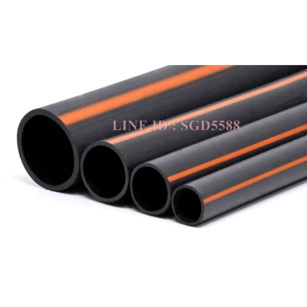 ท่อ PE ขนาด 25มิล (PN4) ความยาว 25เมตร คาดส้ม งานน้ำ | Shopee Thailand