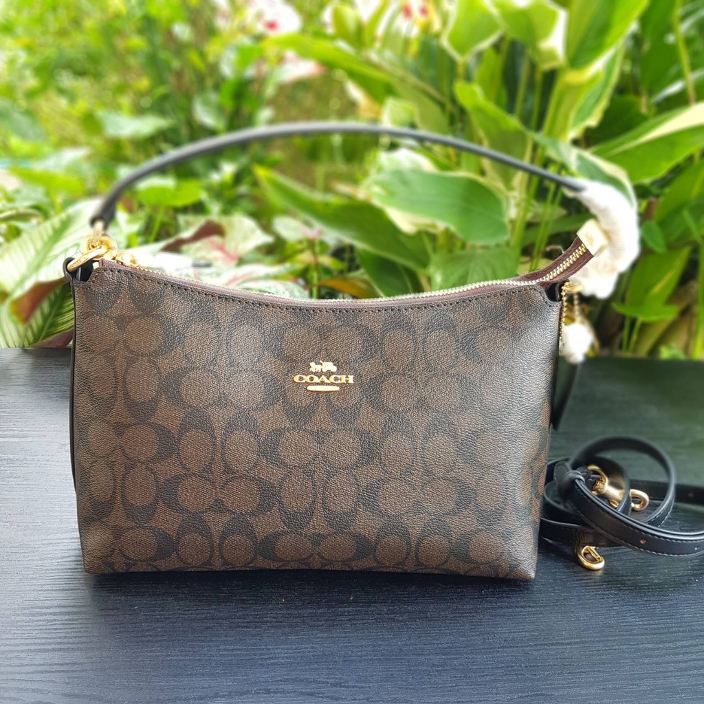 COACH LEWIS SHOULDER BAG IN SIGNATURE CANVAS (COACH F85696) | Shopee ...