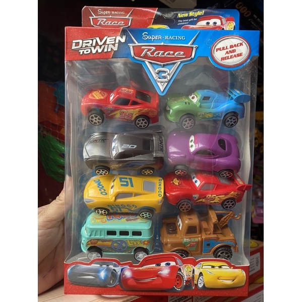โมเดลรถแมคควีนCars8/12คัน ลานถอยวิ่ง | Shopee Thailand