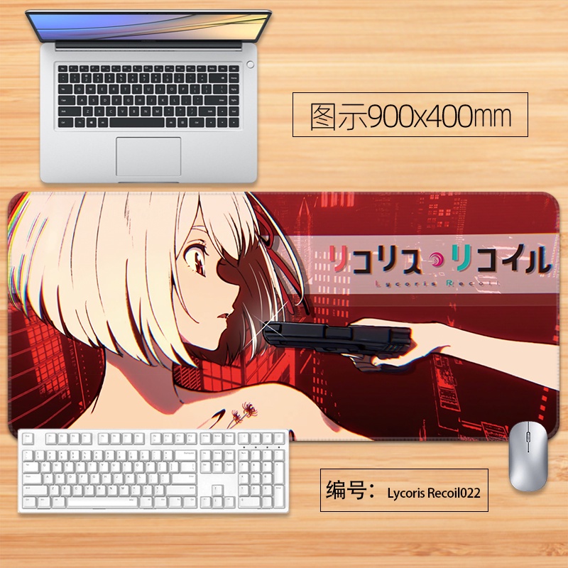 Lycoris Recoil Mouse Pad Walnut Keyboard Pad Nishikigi Chisato Desk Pad