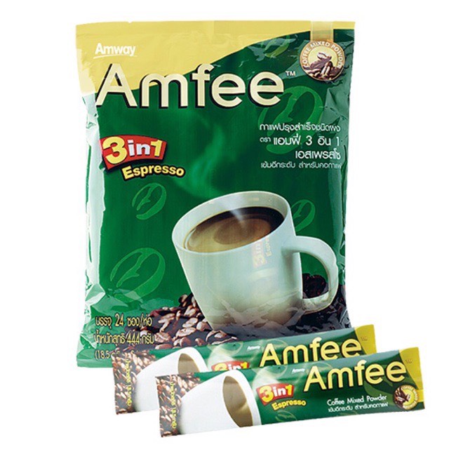 แอมฟี่ กาแฟปรุงสำเร็จชนิดผง 3 อิน 1 Amfee Coffee 3in1 กลมกล่อม หอมกรุ่น ...