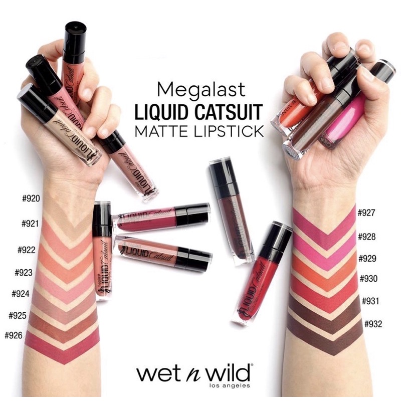🔥🎉ของเเท้💯 Wet n Wild Megalast Liquid Catsuit Matte Lipstick | Shopee Thailand