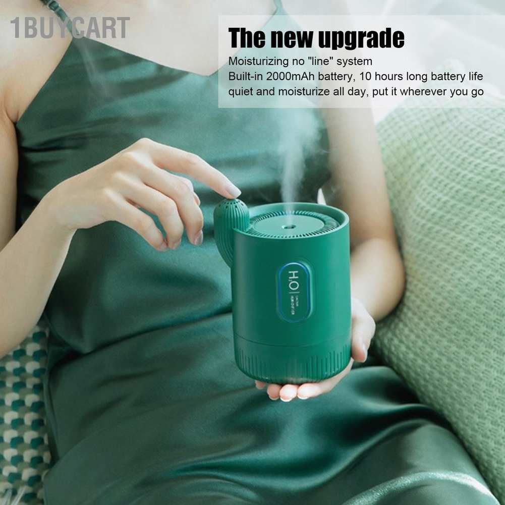 1Buycart 330ml Air Humidifier Household Cactus Shape USB Desktop Mini ...