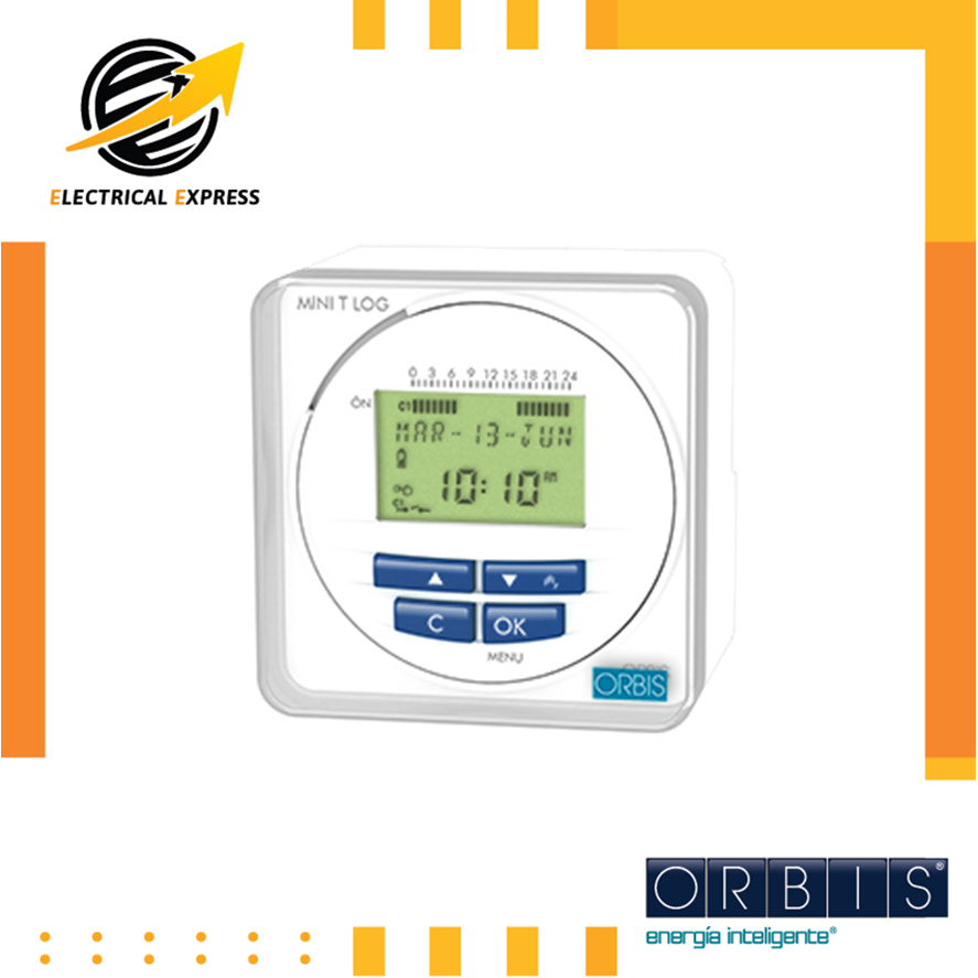 นาฬิกาตั้งเวลาแบบดิจิตอล / Digital Time Switches / Timer Switch / ยี่ห้อ Orbis รุ่น MINI T LOG ...