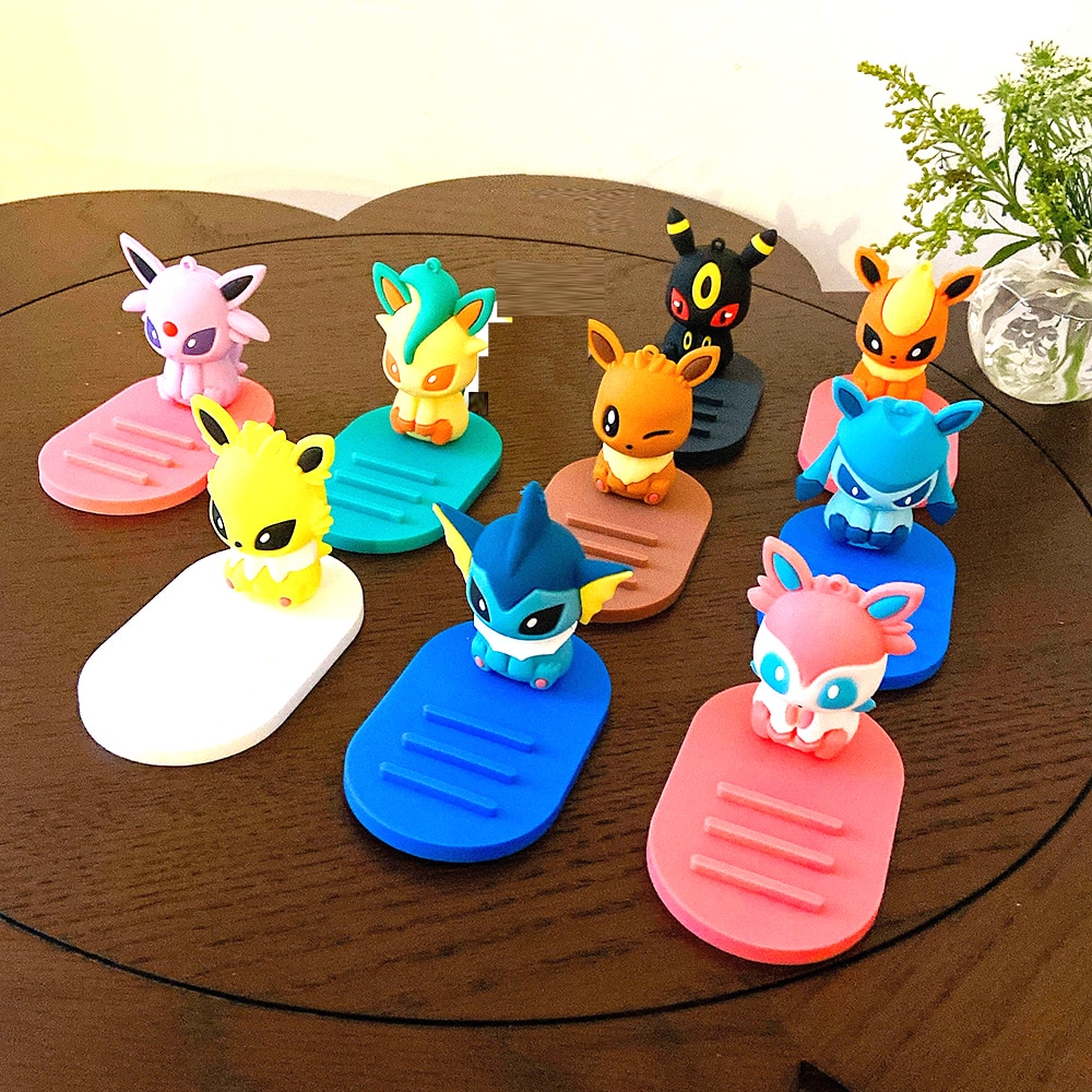 พร้อมส่ง! Cartoon Pokemon Plastic Adjustable Cell Phone Stand Foldable ...