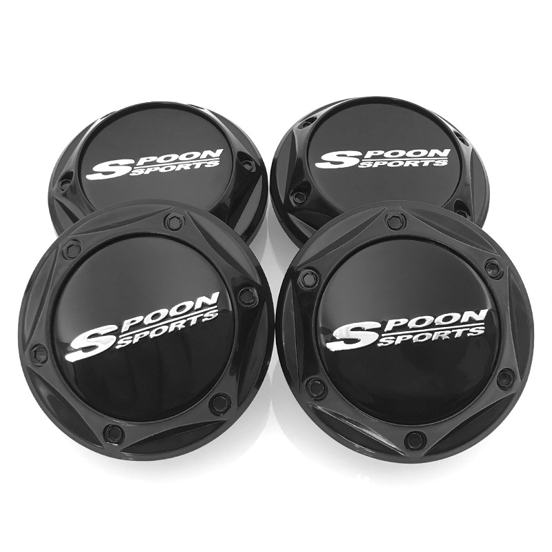 Cardiy (4PCS) 68MM SPOON Sports Rim Cap ศูนย์ล้อรถ Hub Caps ผ้าคลุมกัน ...