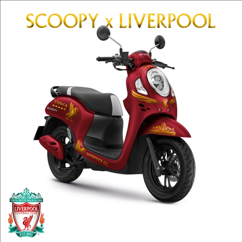 สติ๊กเกอร์ LIVERPOOL สำหรับ HONDA SCOOPY (รถสีอื่น รุ่นอื่นกรุณาสอบถาม ...