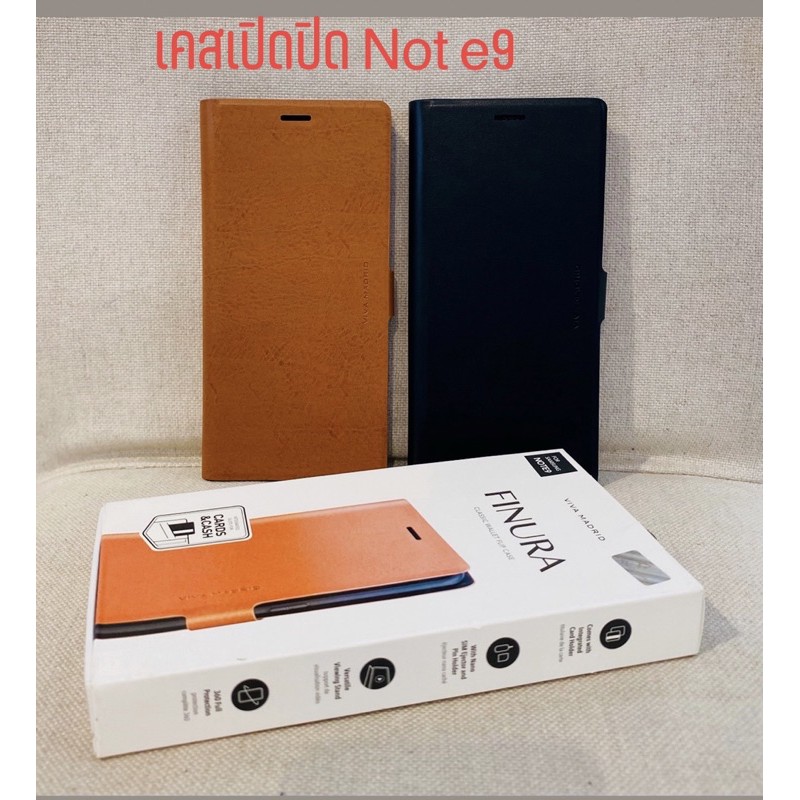 VlVA MADRID FlNURA เคสฝาพับSamsung Galaxy Note9 ด้านในมีช่องเสียบการ์ดได้+เข็มสำหรับเสียบซิม ...