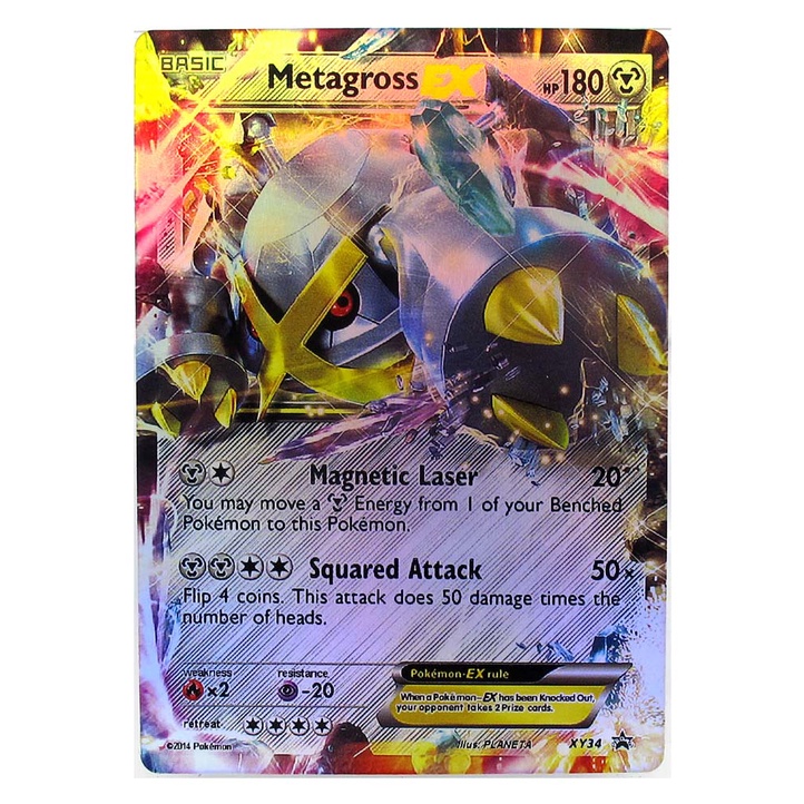 Metagross EX XY34 เมทากรอส Pokemon Matt Card ภาษาอังกฤษ | Shopee Thailand