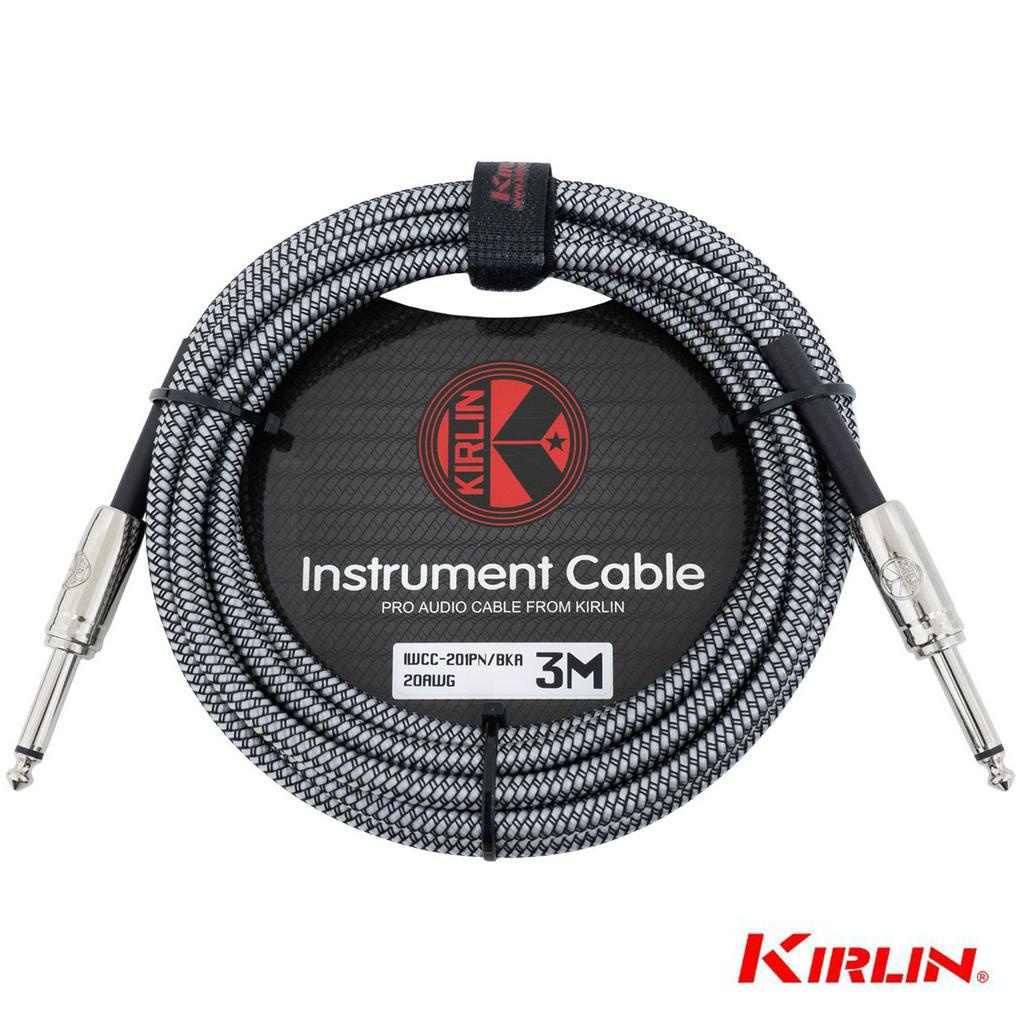 Kirlin® IWCC-201PN 3M สายแจ็คกีตาร์ (Balck) สายแจ็ค 3 เมตร แบบถัก ...