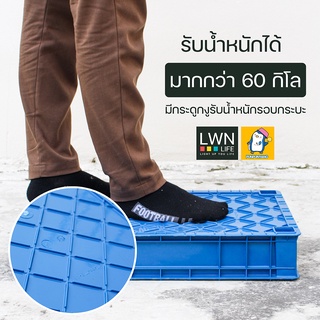 กระบะ กระบะเหลี่ยมพลาสติก ขนาด 35.5x51x9 cm (รุ่น 119A) ไม่มีรู แบรนด์ LWNLife | Shopee Thailand