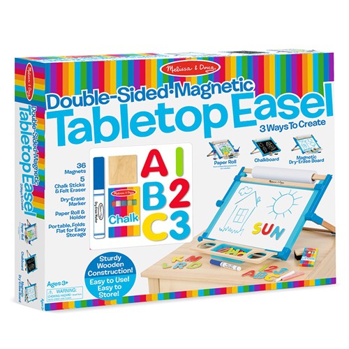 Melissa & Doug - Deluxe Double Sided Tabletop Easel ชุดกระดานศิลปะ ...