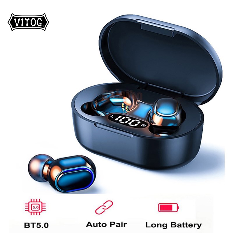 Vitog TWS หูฟังไร้สาย บลูทูธ ตัดเสียงรบกวน พร้อมจอแสดงผล LED สําหรับ ...