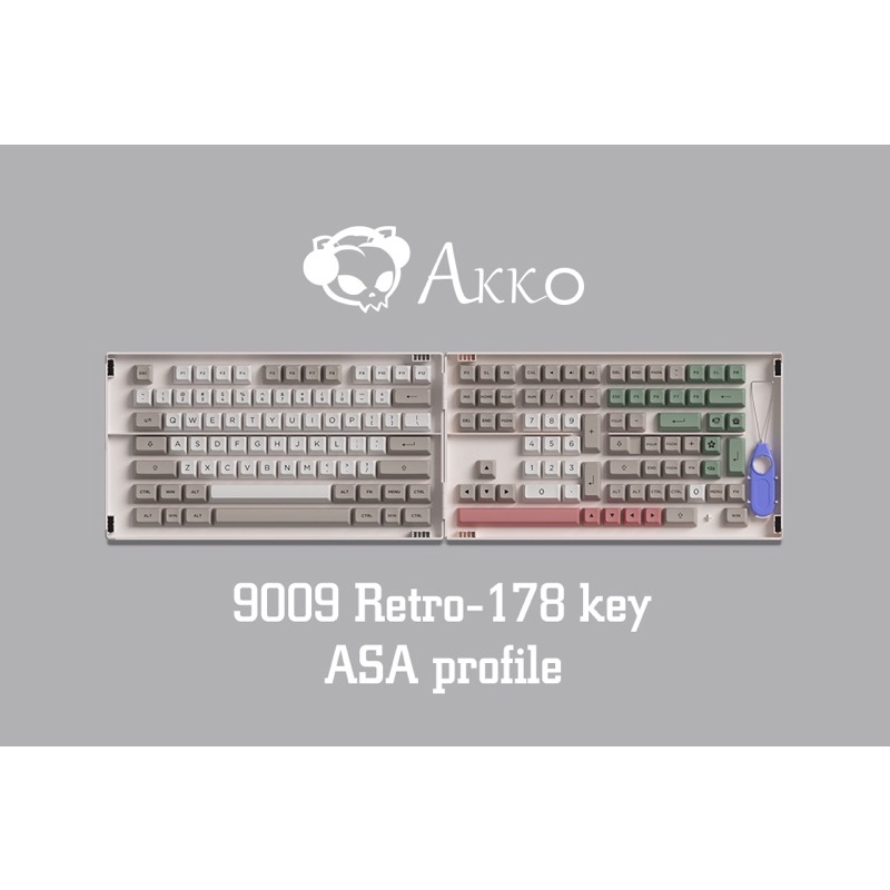 Akko Keycap 9009 Retro ASA Profile PBT Keycaps Set 178 keys | Shopee ...