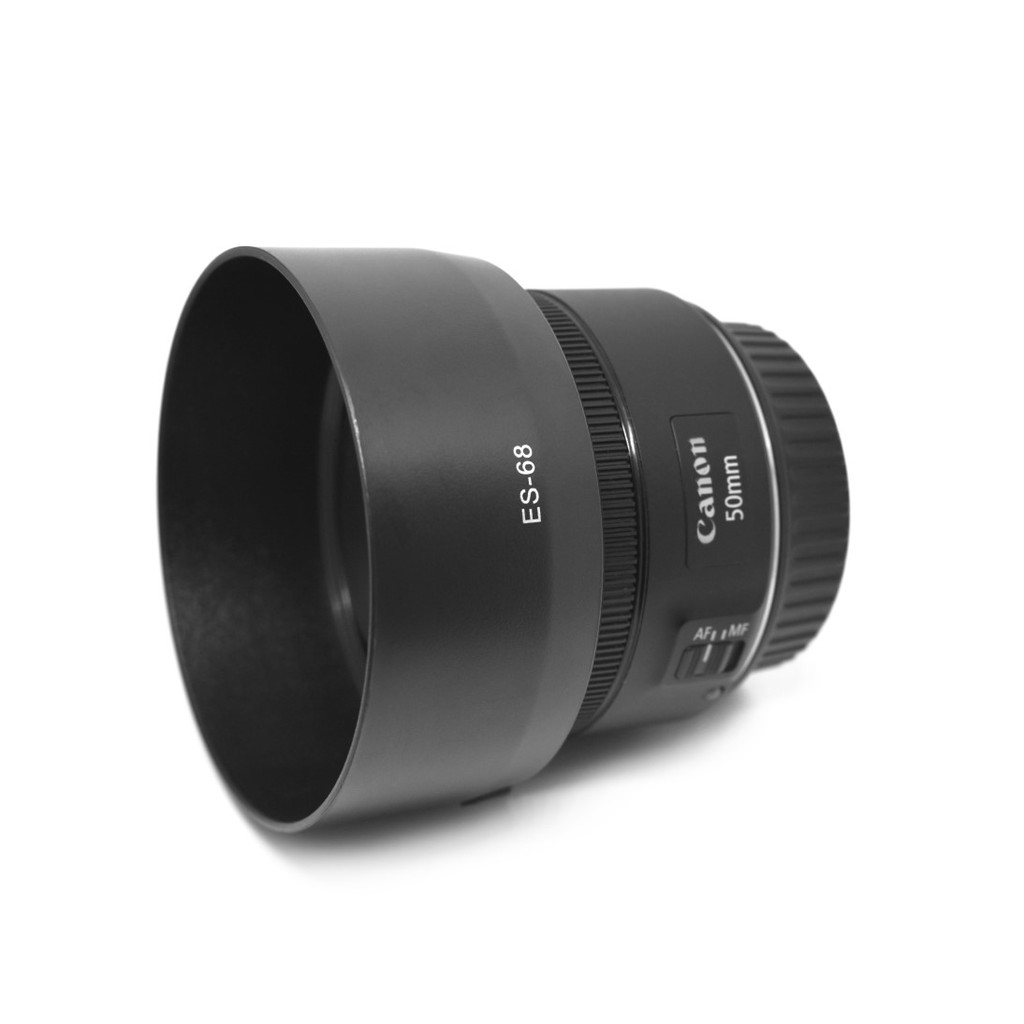 (ส่งไว) Hood Canon ฮูด ES68 Canon ES-68 ES-68II ทรงกลม ทรงกลีบดอกไม้ ...