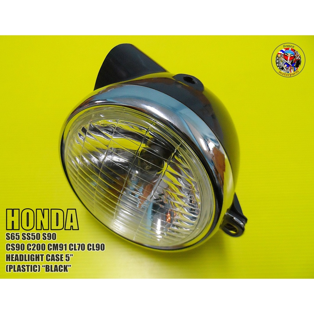 HONDA S65 SS50 S90 CS90 C200 CM91 CL70 CL90 HEADLIGHT CASE 5”PLASTIC ...